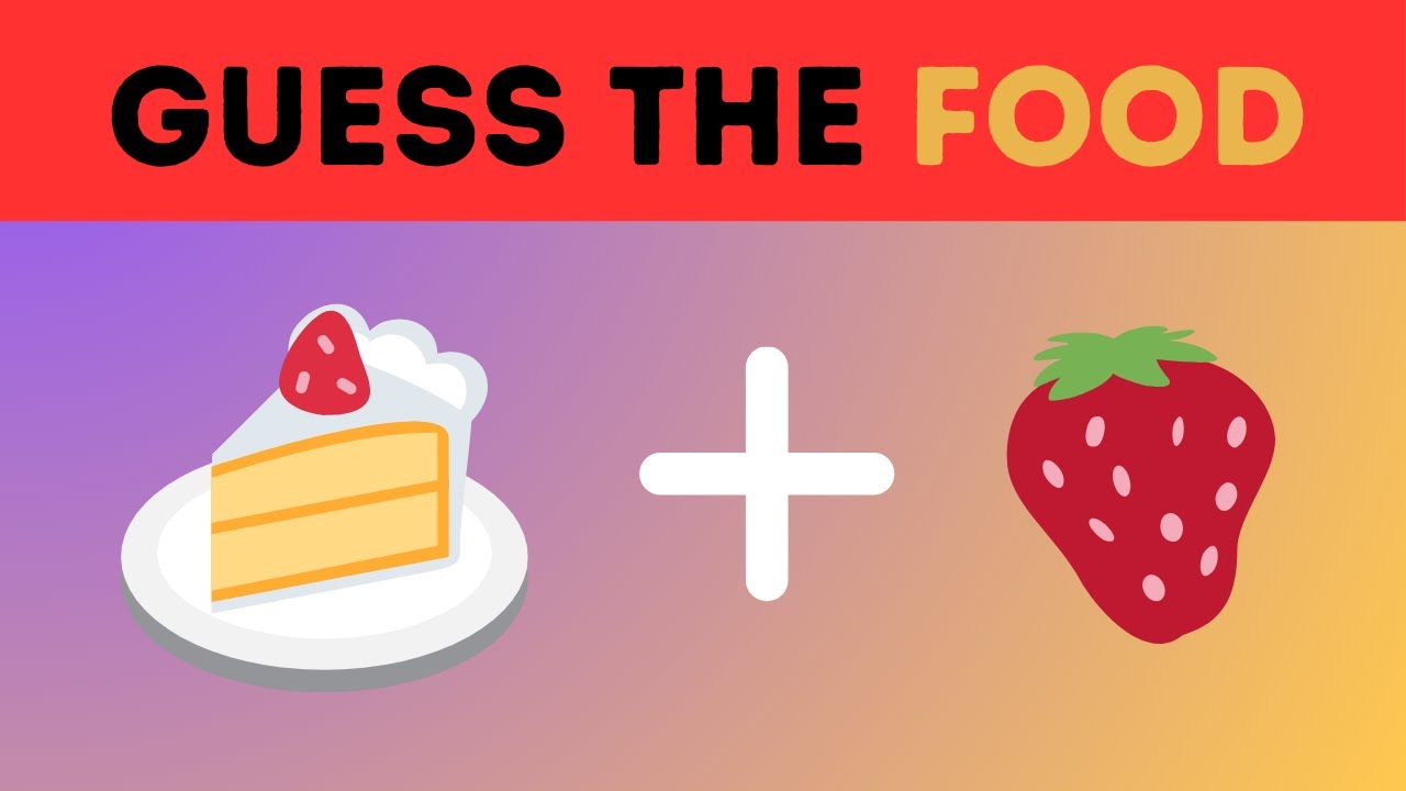 Guess The Food Emoji Riddles - YouTube