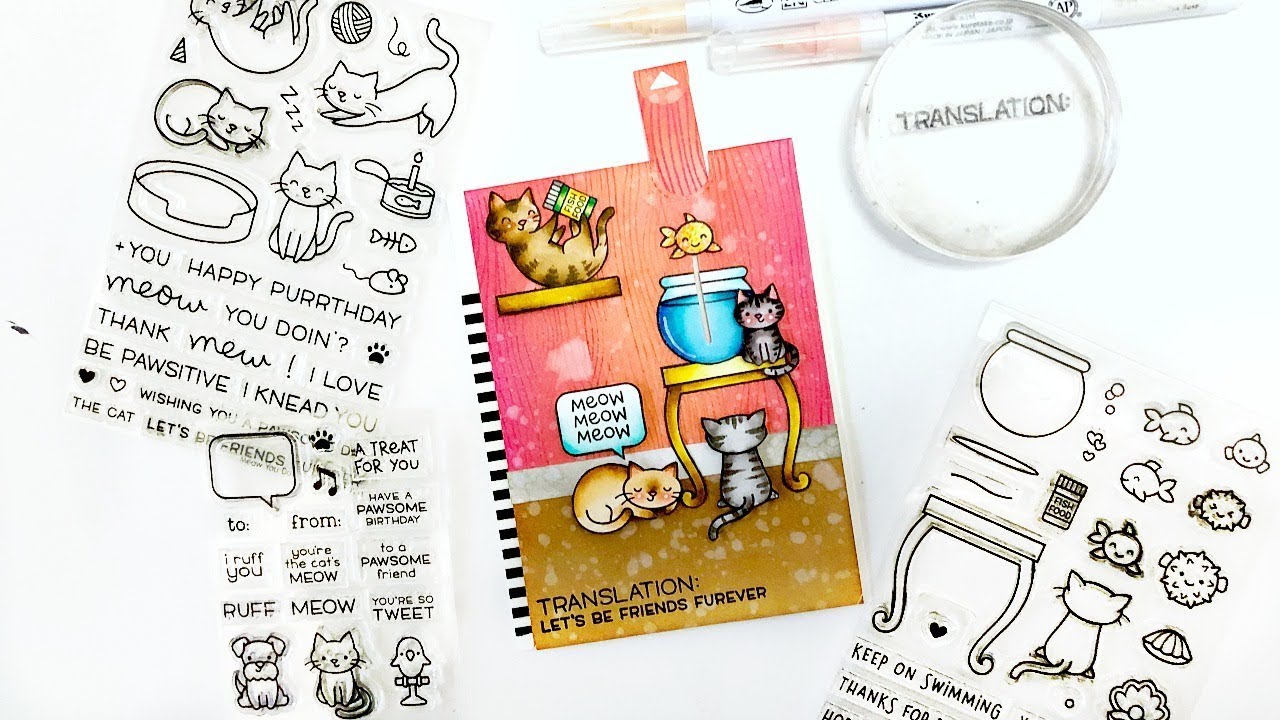 Lawn Fawn Interactive Custom Pull Tab Card - YouTube