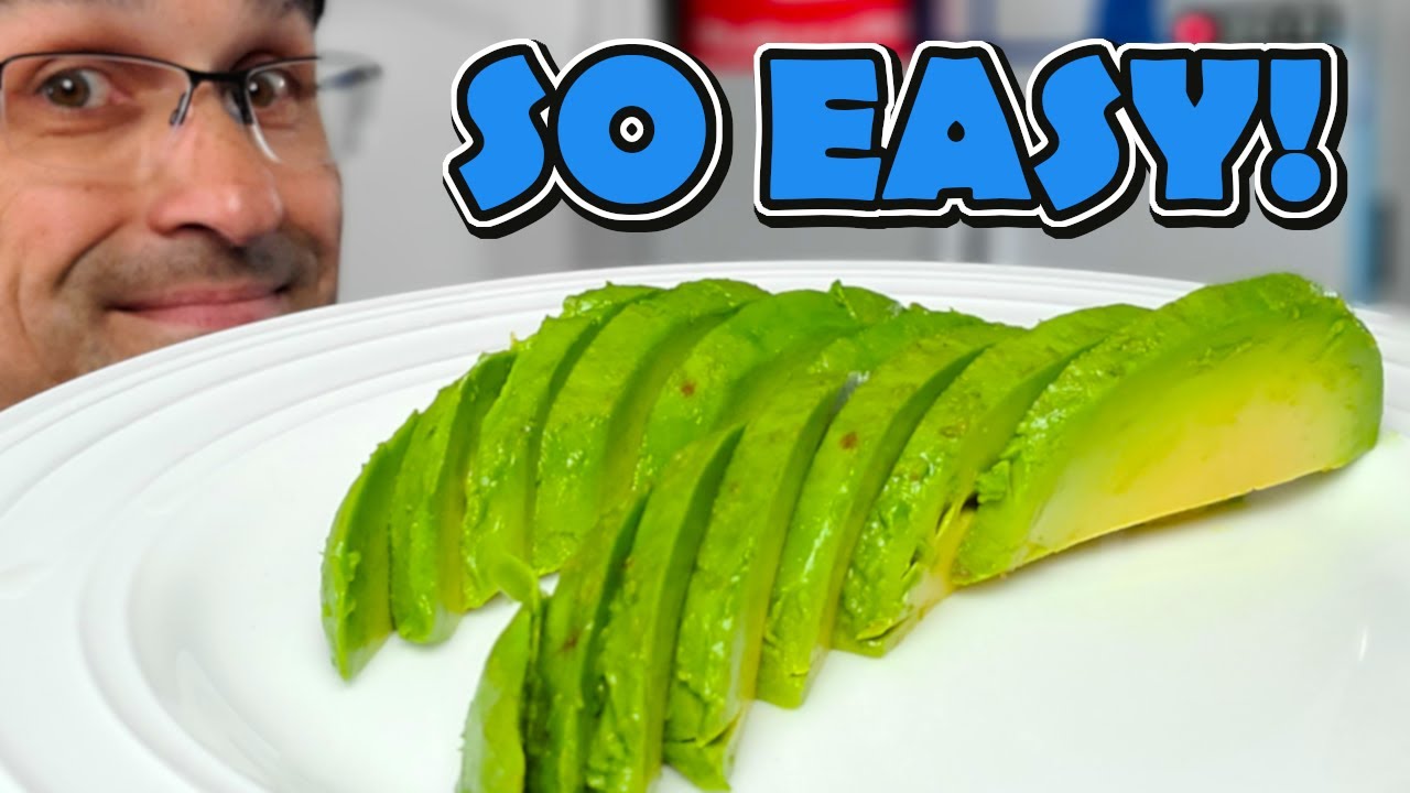 How to Slice An Avocado the Easiest Way! Super Easy and No Mess! - YouTube