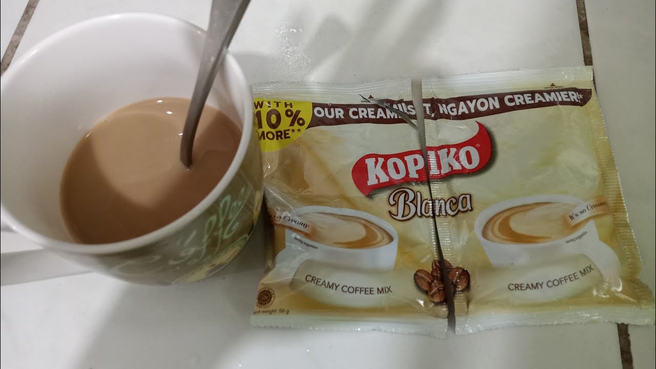 KOPIKO Blanca -CREAMY COFFEE MIX - YouTube