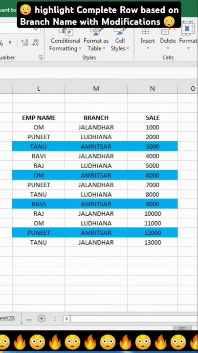 Conditional Formatting Conditionalformatting Excel Excelformula Microsoft Shorts