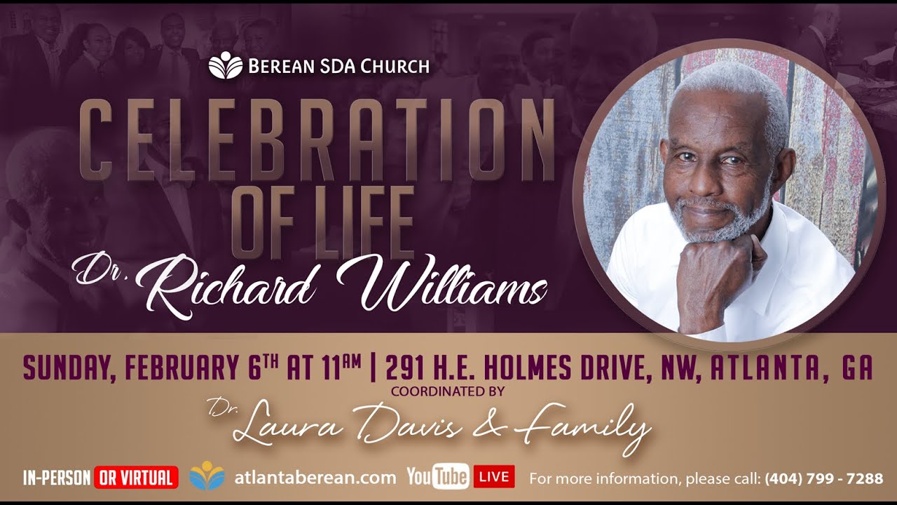 Celebration of Life | Dr. Richard Williams | February 6, 2022 - YouTube