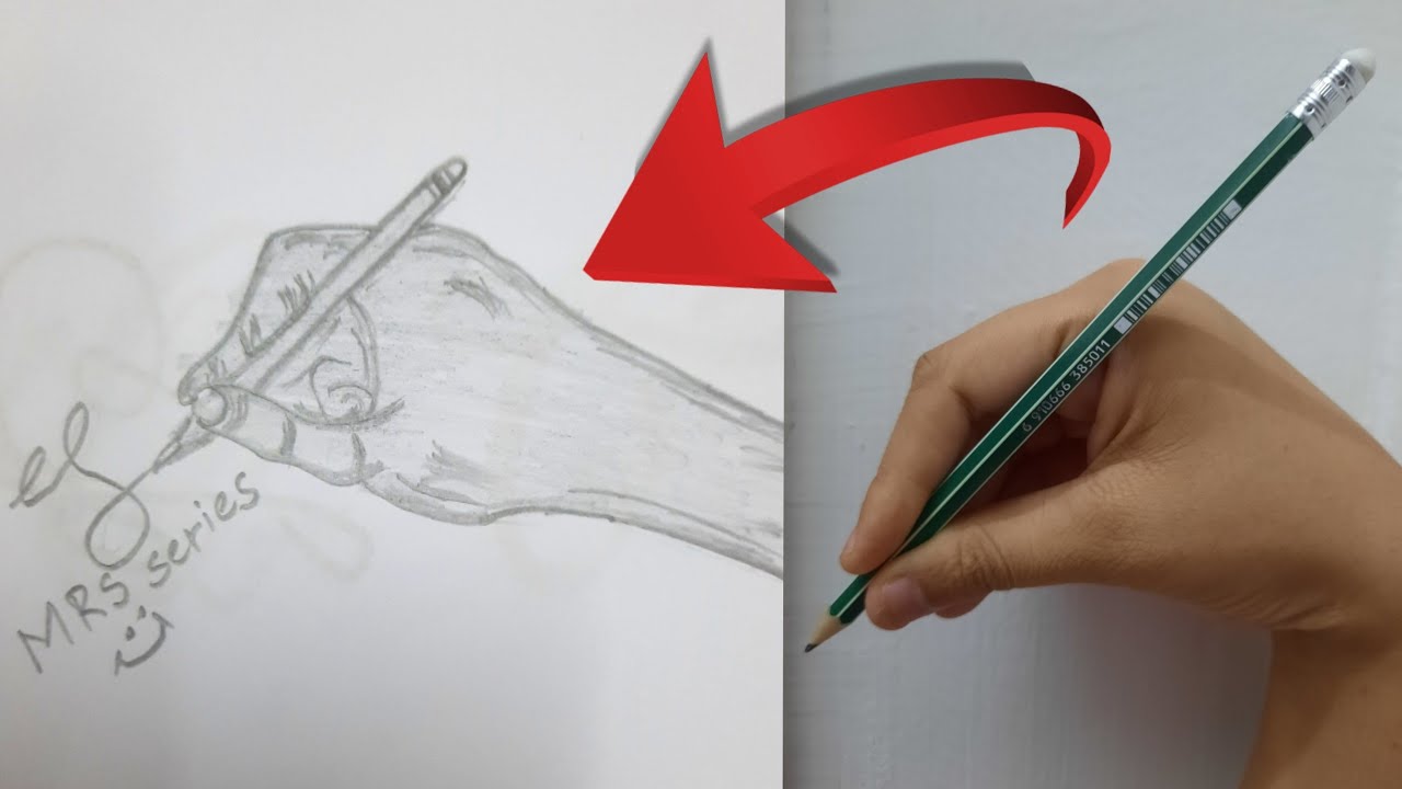 Hand Drawing Easy Step By Step Tutorial With Pencil - YouTube