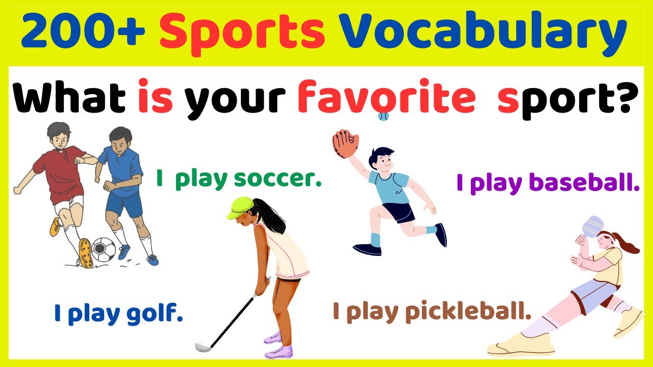 4 - 200 Sports Vocabulary with Videos | Learn Daily English for ...