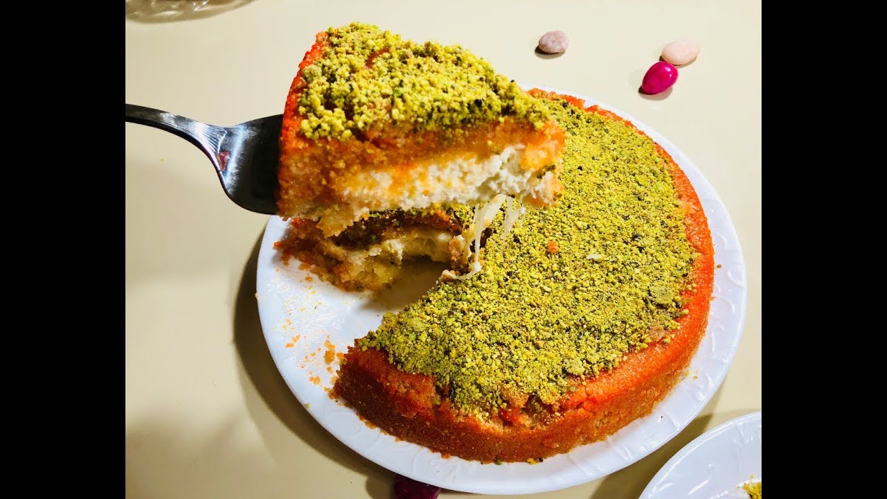 কুনাফা রেসিপি | Authentic Kunafa Recipe With Homemade Dough - YouTube