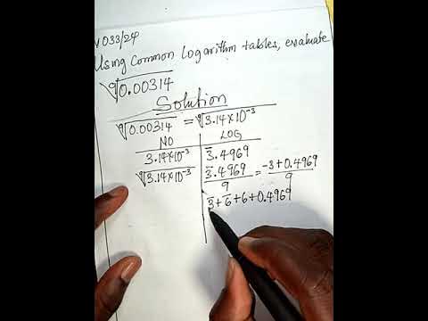 COMMON LOGARITHM OF NUMBERS LESS THAN ONE ( ROOTS) - YouTube