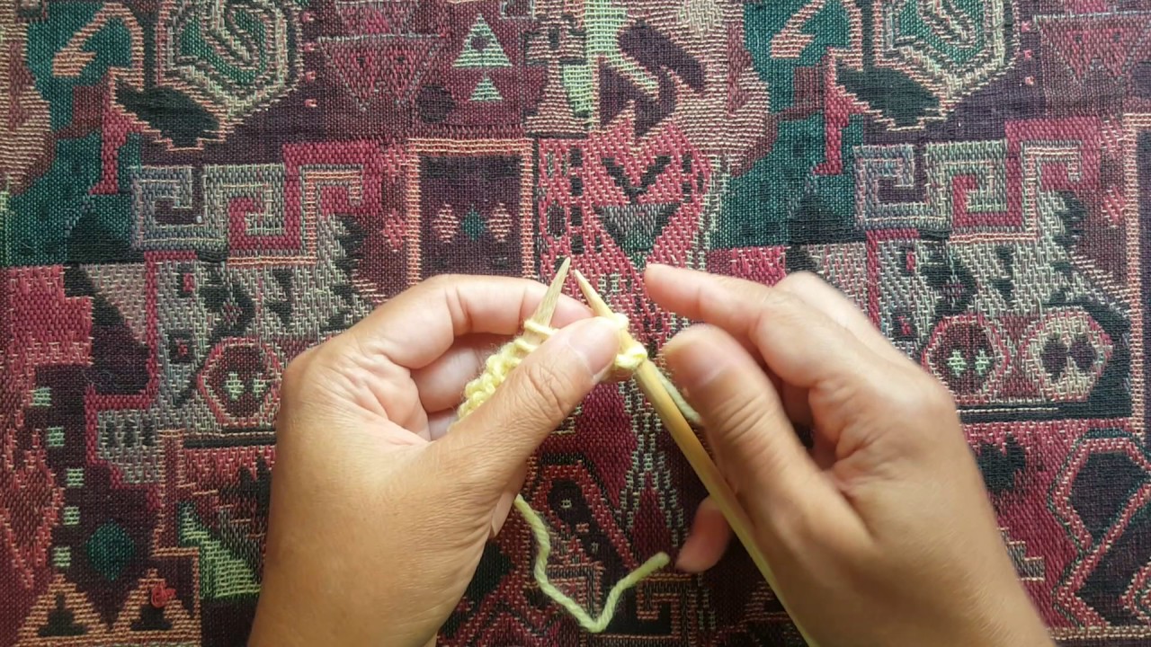 How to knit mesh lace: a Knittycat's Knits tutorial - YouTube