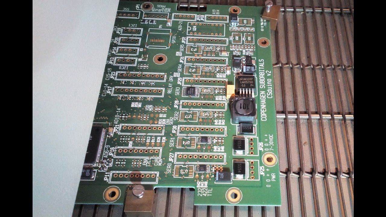 reflow soldering boards - YouTube