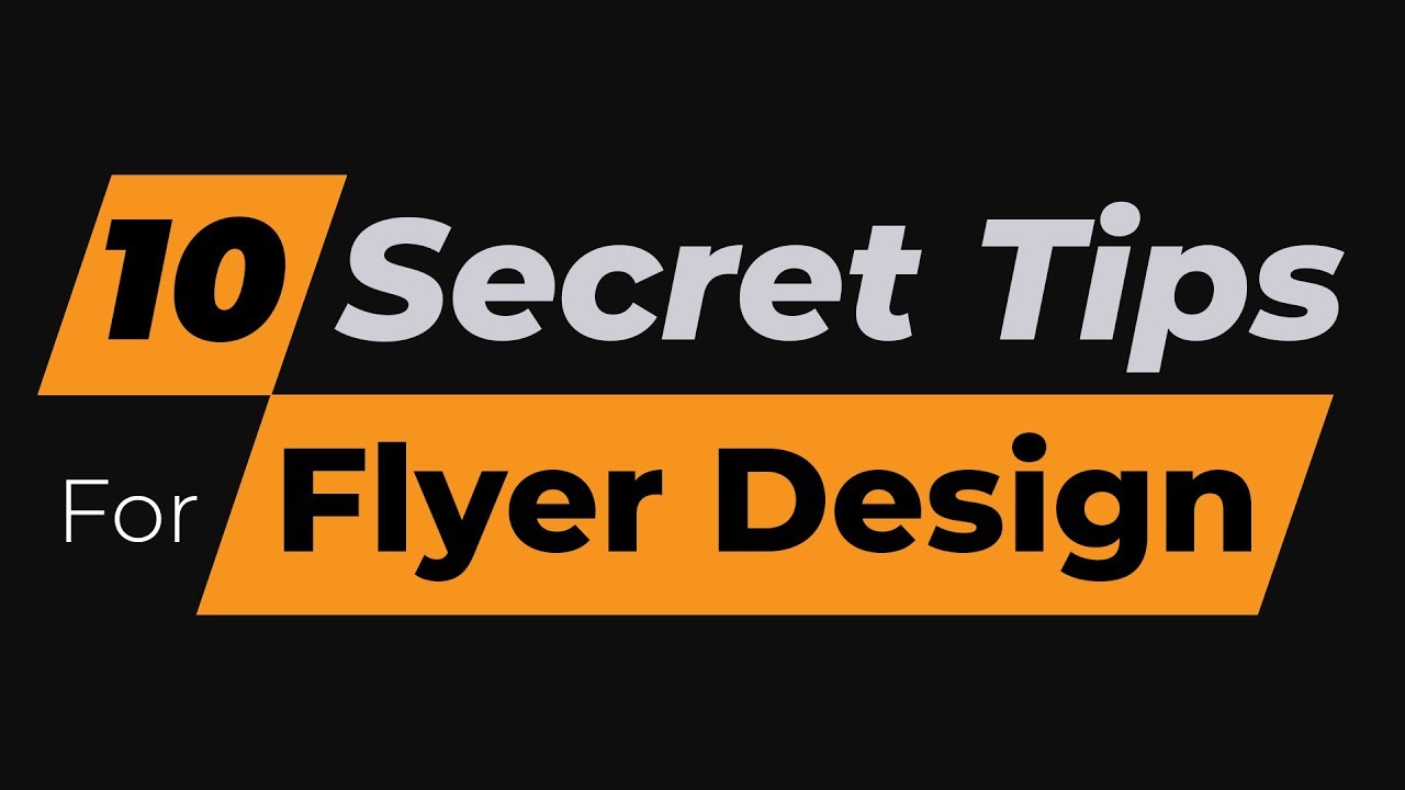 10 Secret Flyer Design Tips for Beginners | Make Flyers Effective and ...