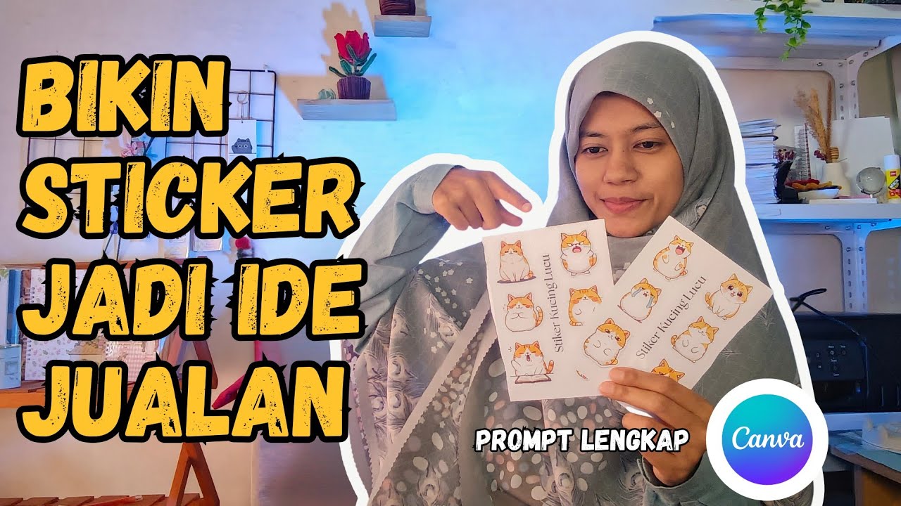 Cara Bikin Stiker Lucu di Canva Bisa untuk Ide Jualan - YouTube