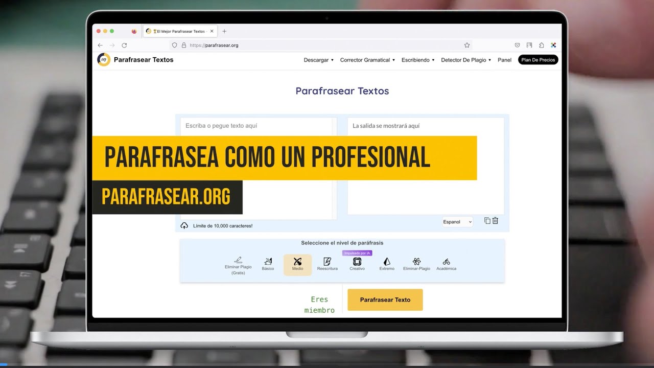 Parafrasear.org: [Revisión] Parafrasea como un Profesional 💯 - YouTube