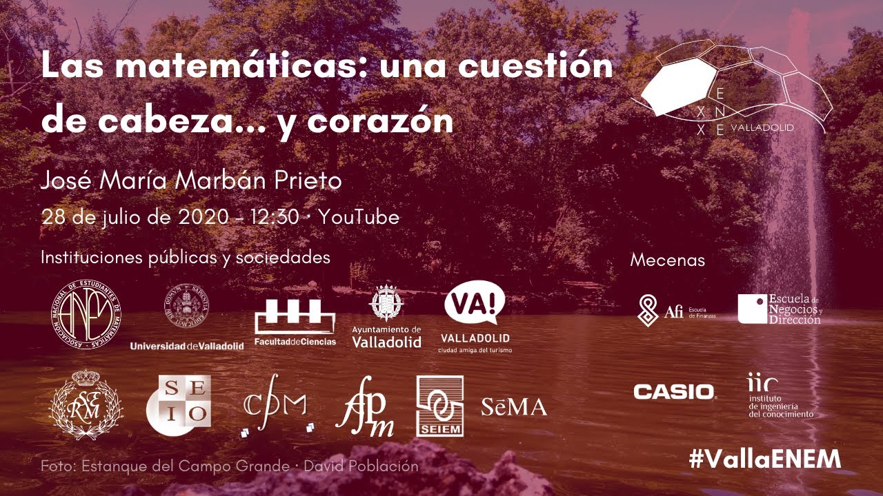 José María Marbán Prieto: «Las matemáticas: una cuestión de cabeza… y ...