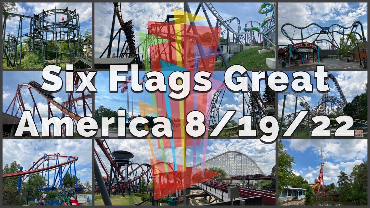 SO MANY RIDES IN 7 HOURS!! - Six Flags Great America Blog 8/19/22 - YouTube