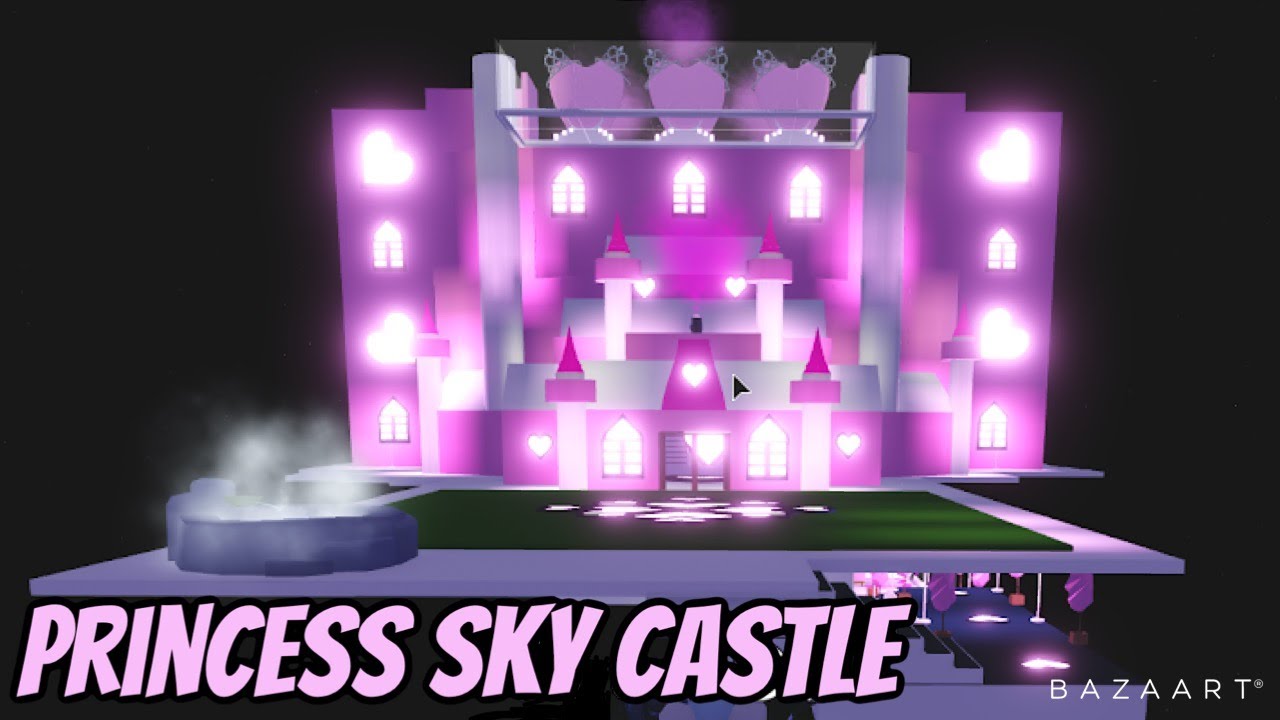 ADOPT ME SKY CASTLE HOME BUILD ROBLOX - YouTube