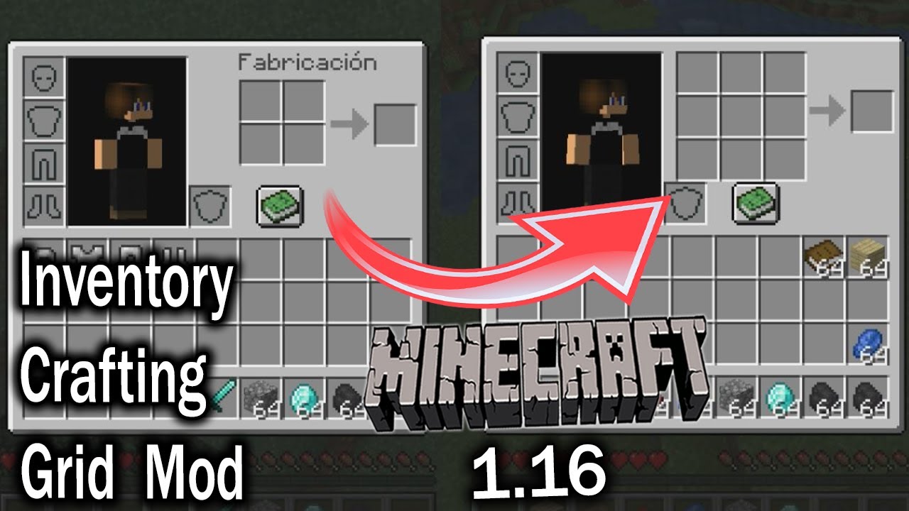 Inventario Mejorado! - Inventory Crafting Grid Mod - Minecraft 1.16 ...