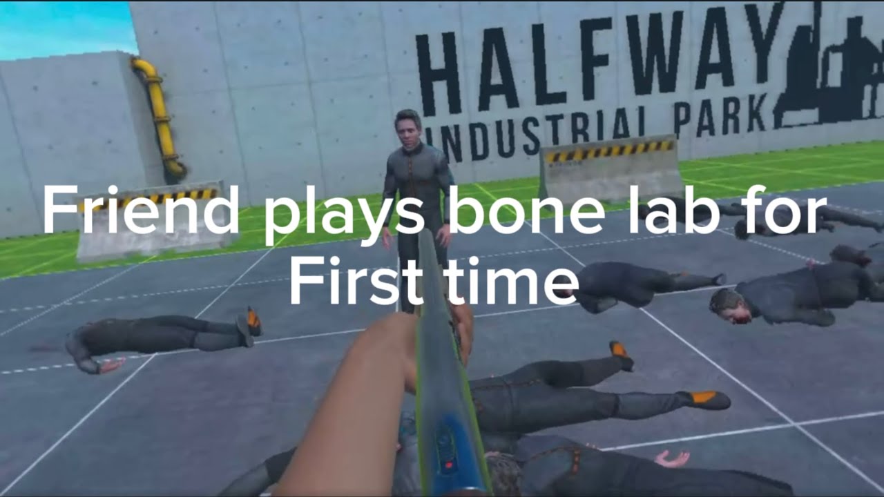 Friend plays bonelab for the first time (he loves it) - YouTube