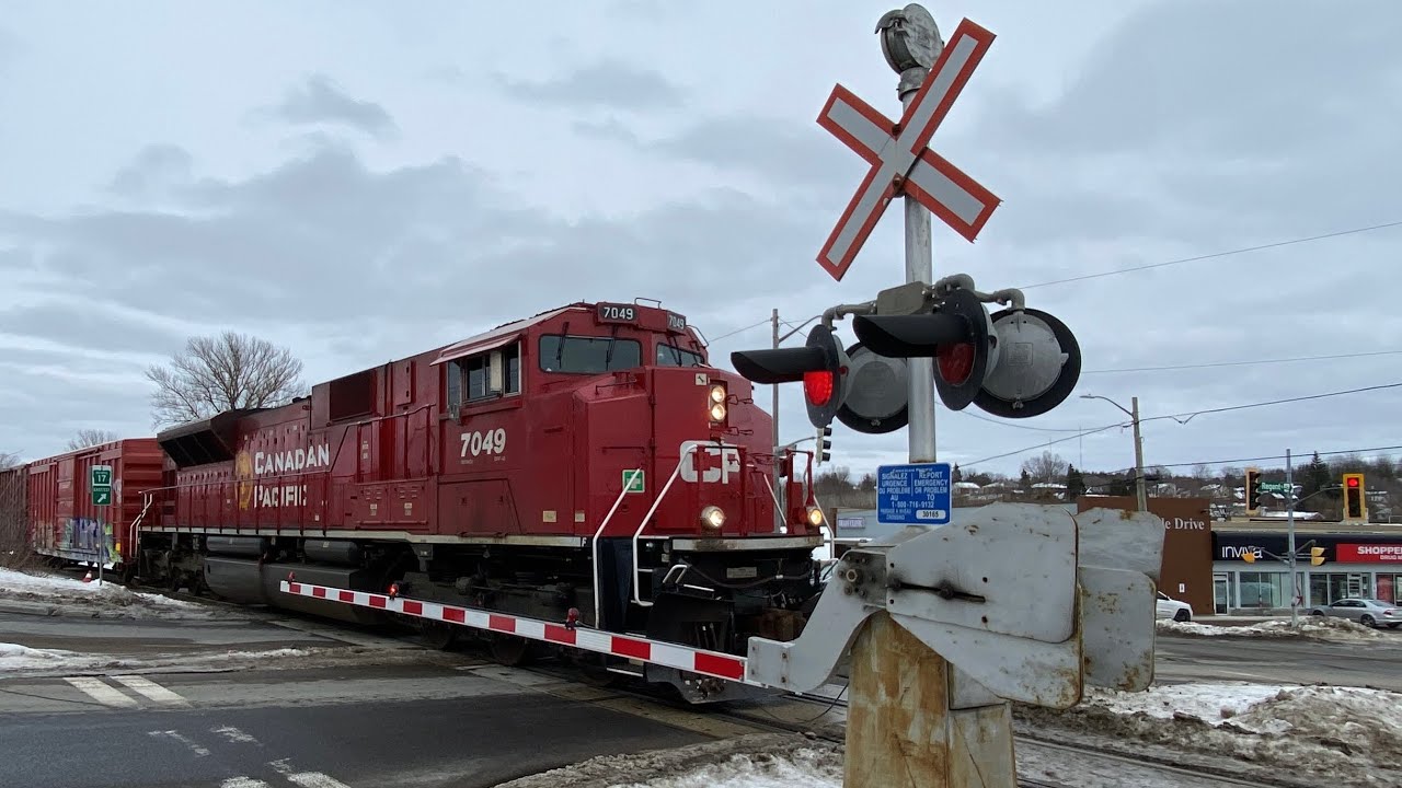 CP 7049 at West Sudbury (2/17/2022) - YouTube