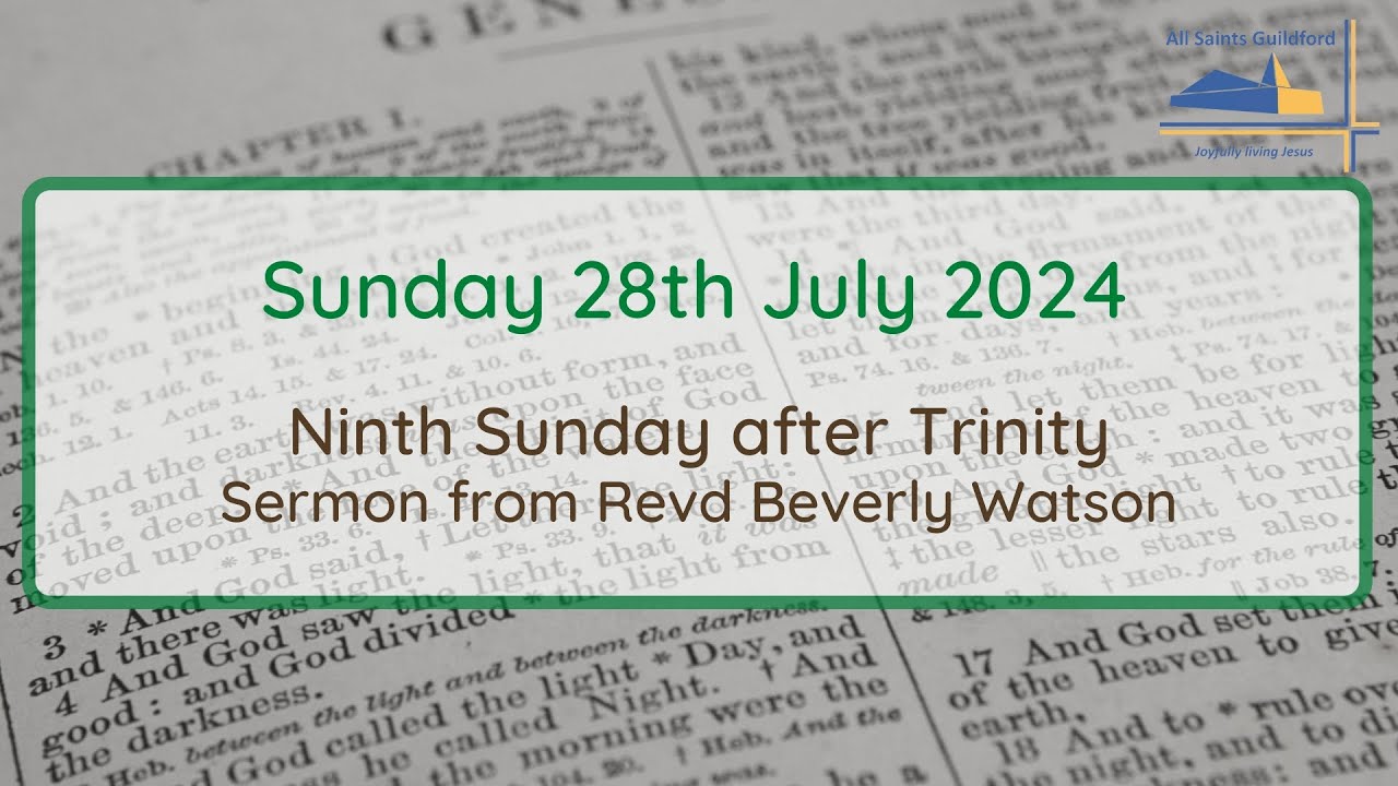 The Ninth Sunday after Trinity - YouTube