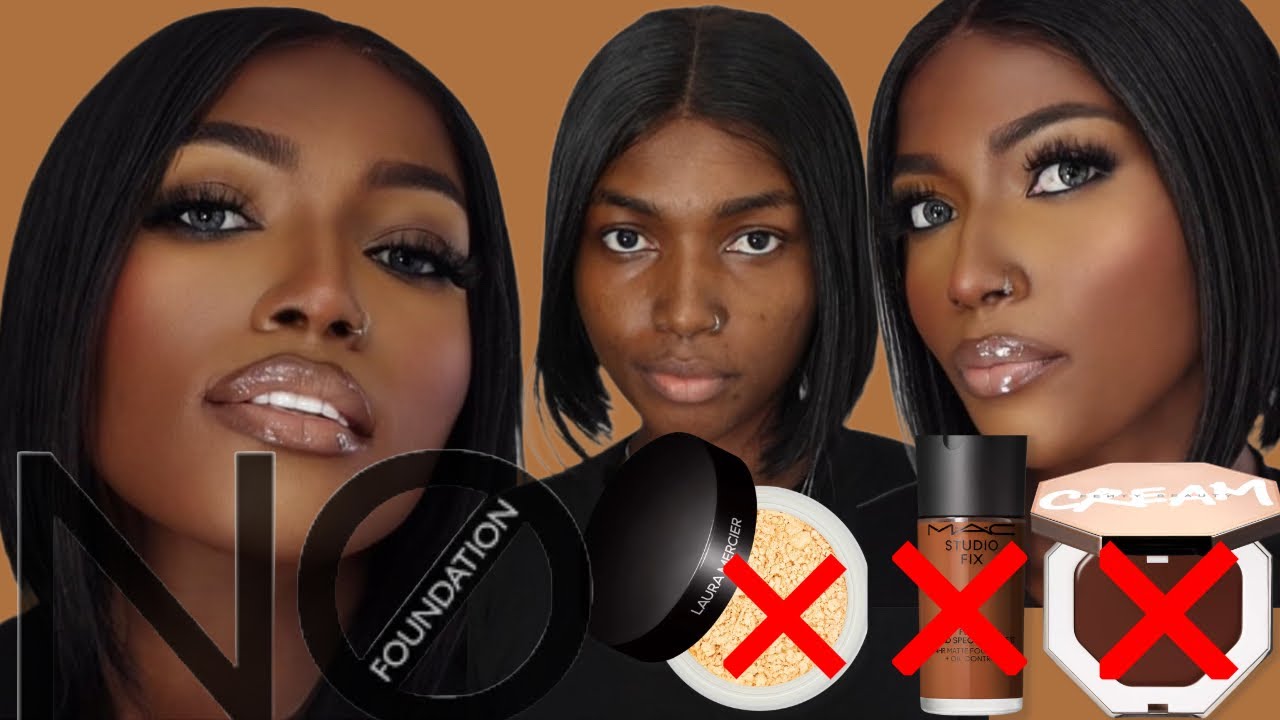 SKIP THE FOUNDATION || MY 10 MINUTES NO FOUNDATION EVERYDAY MAKEUP ...