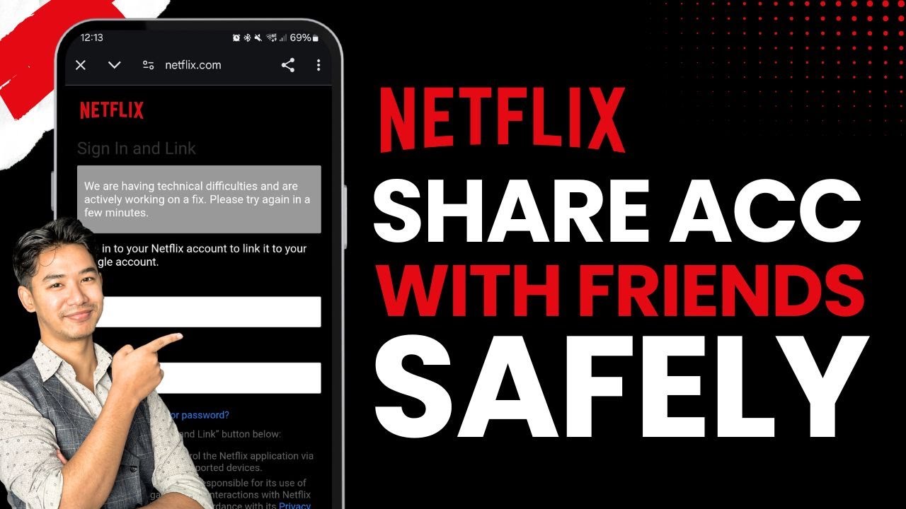 How to Share Netflix Account with Friends Safely ! - YouTube