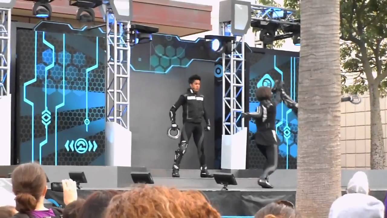 TRON California Adventure Pre-show Performance - YouTube