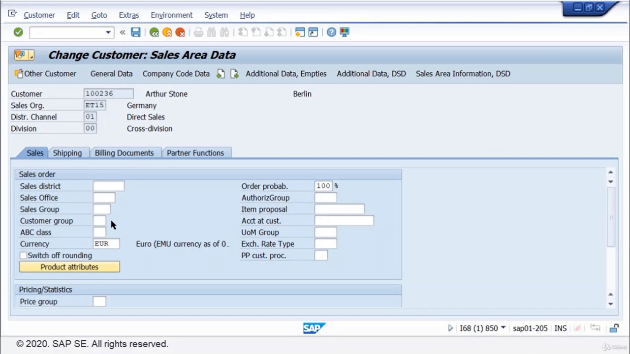 Changing Customer Master Data In SAP ERP YouTube changing-customer-master-data-in-sap-erp-youtube