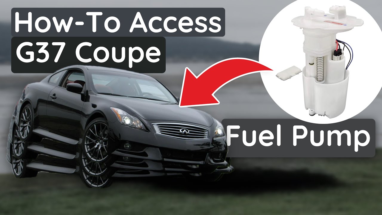 How to Access Remove G37 Coupe Fuel Pump - YouTube