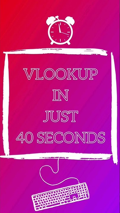 Learn Vlookup In Just 40 Seconds In Excel Vlookup Excel Exceltips Sabyamajumdar 1970