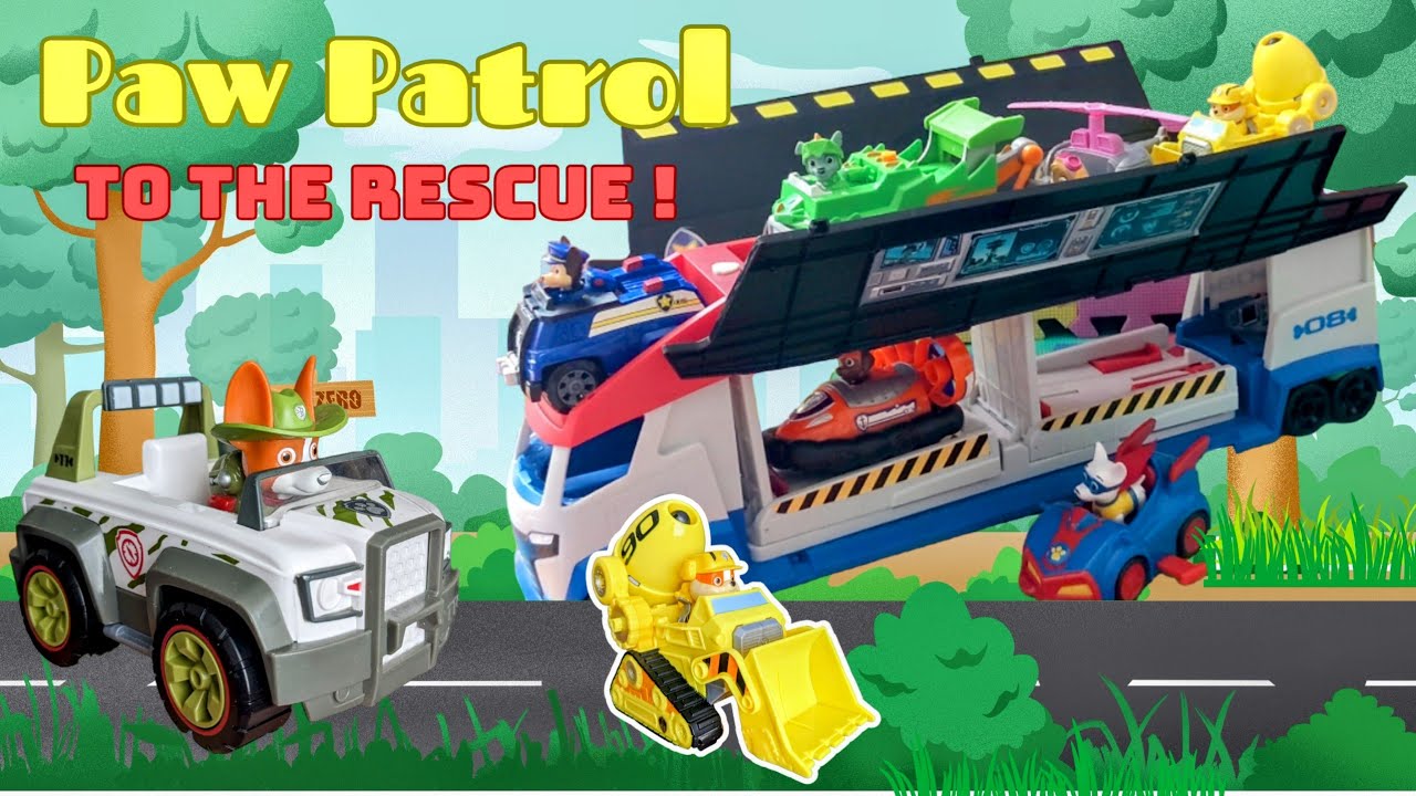 PAW PATROL Pups have fun in Paw Patroller and their cars! Kids have fun ...