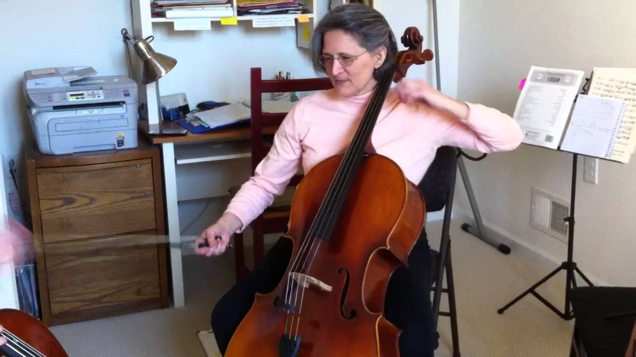 Cello tips on Minuet #2 and starting vibrato - YouTube