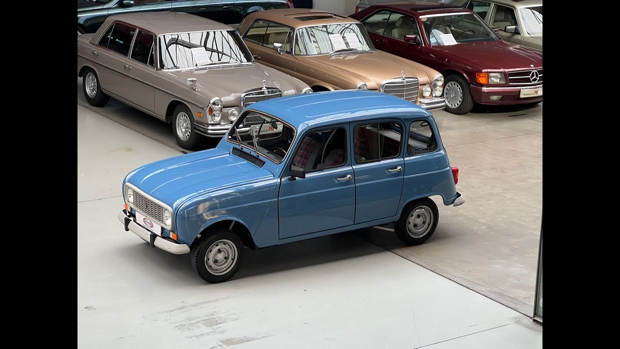 Rundgang Renault 4 TL in bleu danube, 1985 - YouTube
