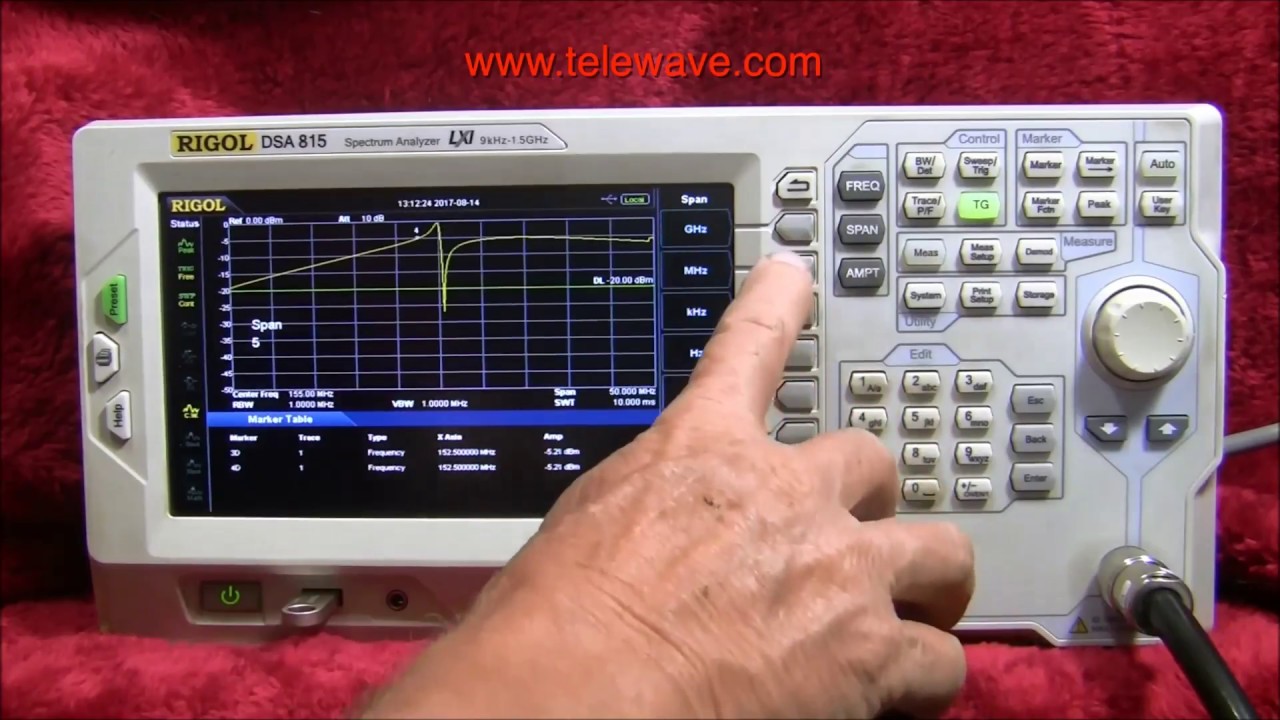 Telewave TPRC-1505 Pass/Reject Cavity Tuning - YouTube