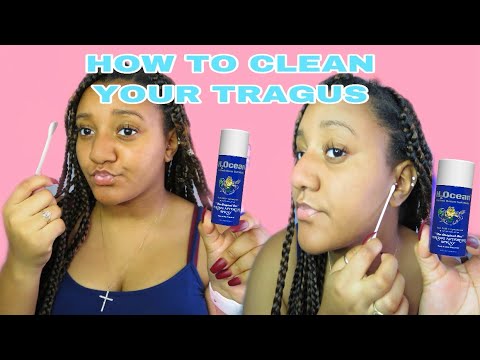 How I Clean My Tragus Piercing *SUPER EASY* - YouTube