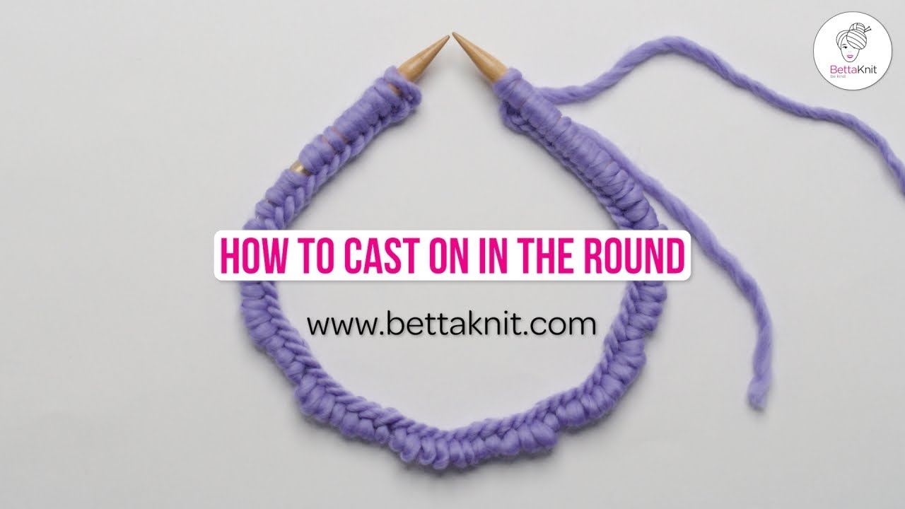 How to cast on in the round: long tail cast-on - YouTube