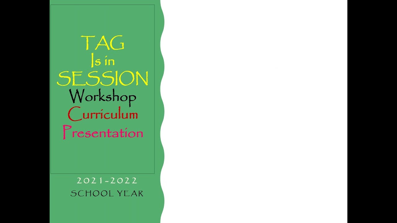 TAG Curriculum Night 21 22 - YouTube