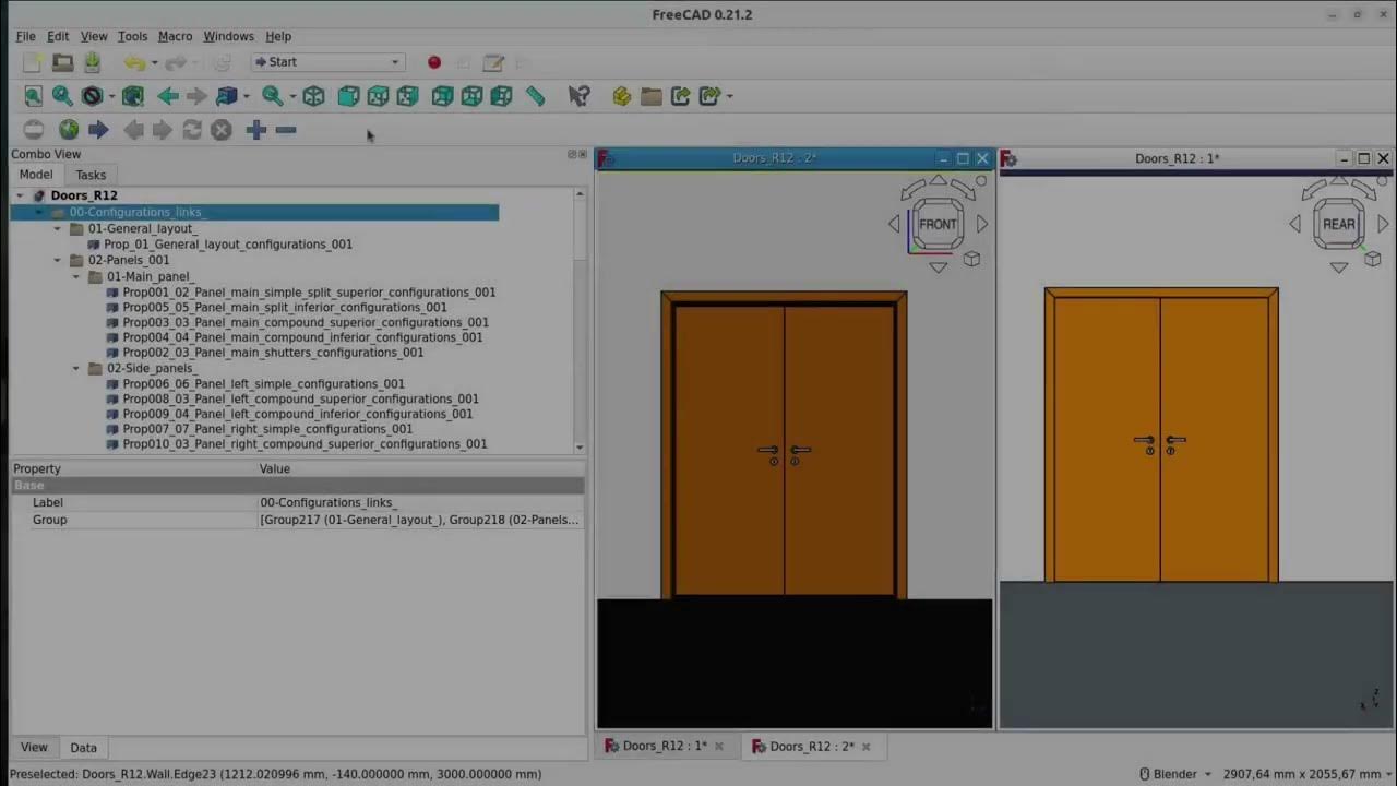 Creation of parametric components in FreeCAD - Video 03 Adjusting frames - YouTube