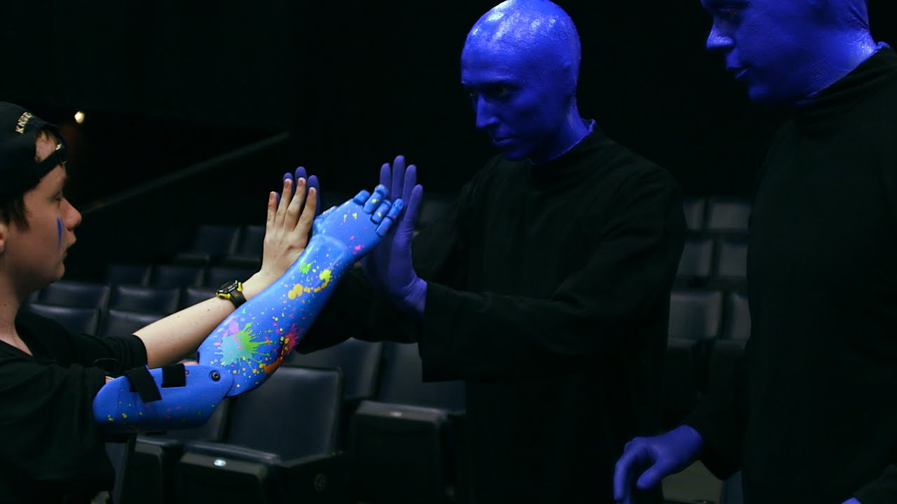 3DHope: Blue Man Group Delivers a Robotic Arm | Meet our friend Wyatt ...