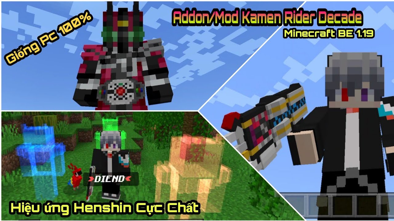 Review Addon/Mod Masked Kamen Rider Decade Đỉnh Hơn PC 100% Minecraft ...