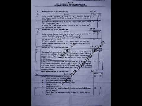 aktu B.Tech 2nd year (3rd sem) paper of DSTL KCS - 303 2021-22 - YouTube
