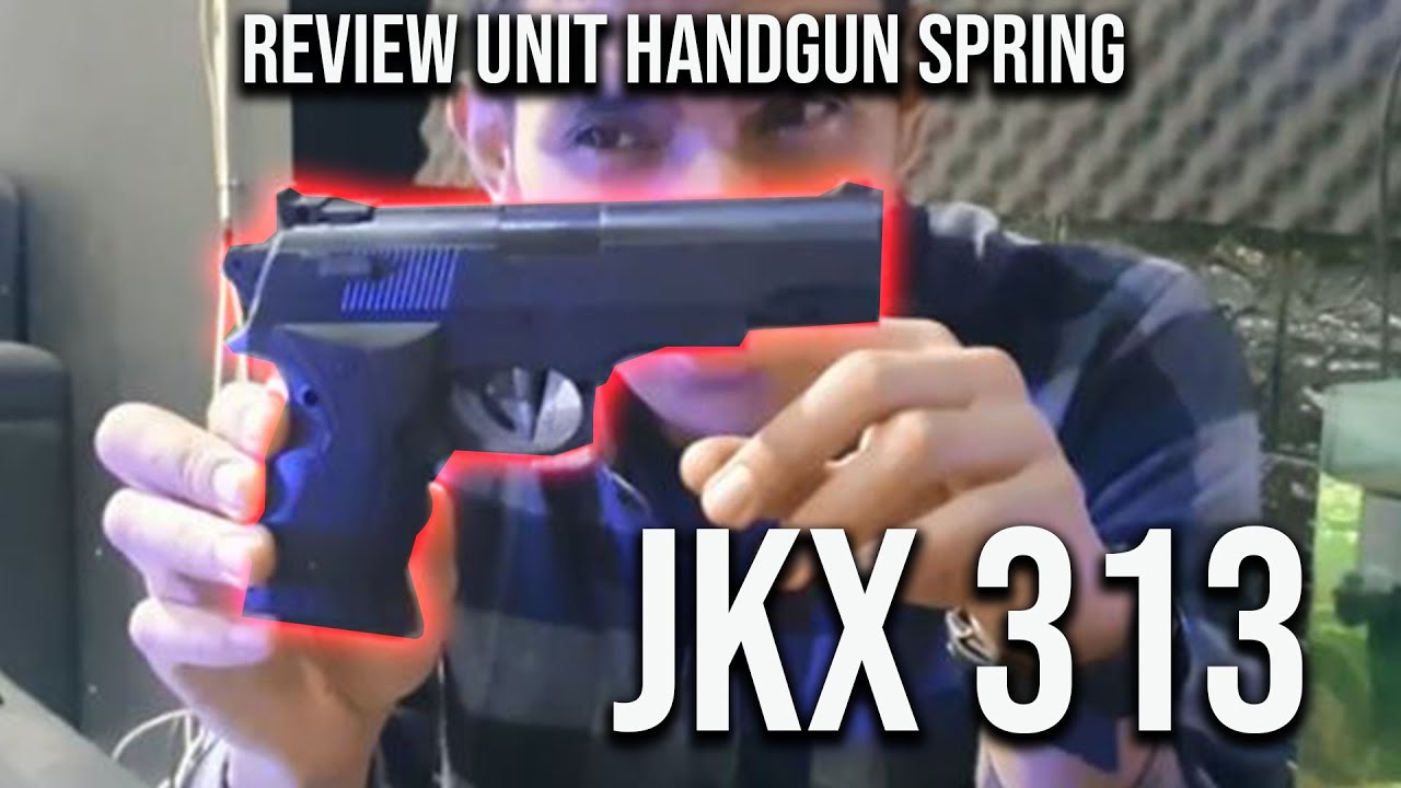 Review Handgun spring Airsoft JKX 313 RP 25 RIBUAN - YouTube