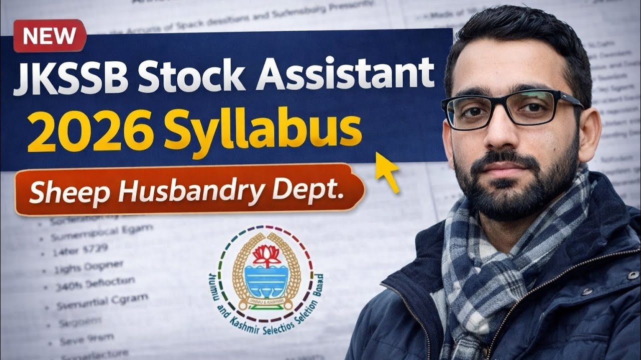 Stock Assistant Jkssb Syllabus 2026 | JKSSB Sheep Husbandry Stock ...