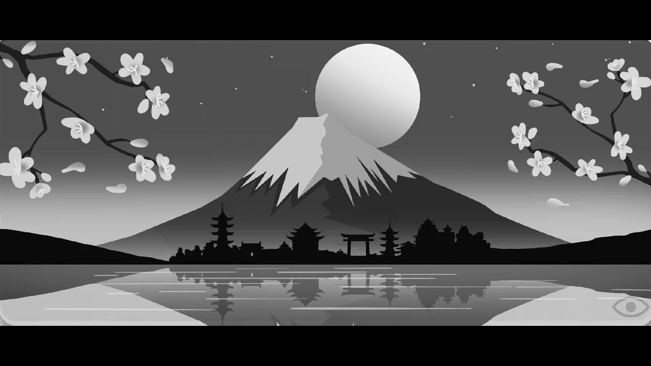 Black and White Mount Fuji Wallpaper Engine 10 mins - YouTube