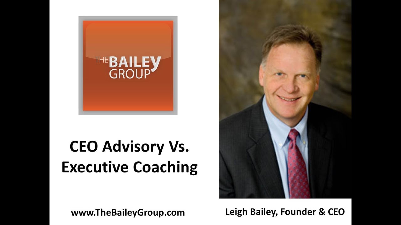 CEO Advisory vs. Executive Coaching - YouTube