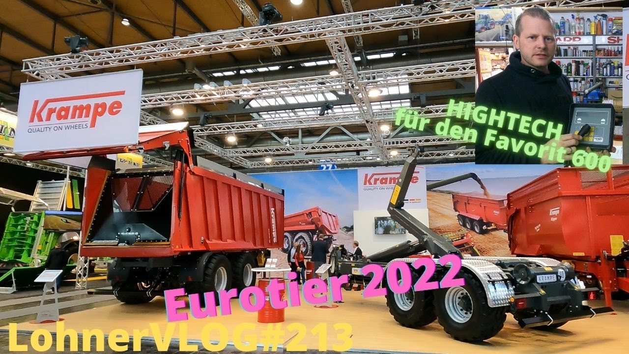 LohnerVLOG#213 EuroTier 2022 I Krampe Zwangslenkung kuppeln I Fendt ...