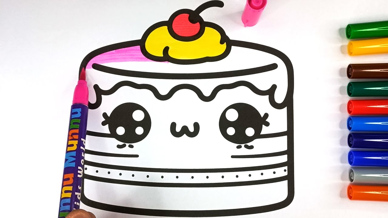 🍰 Bake & Create! Easy Cake Drawing Tutorial for Kids | Step-by-Step ...