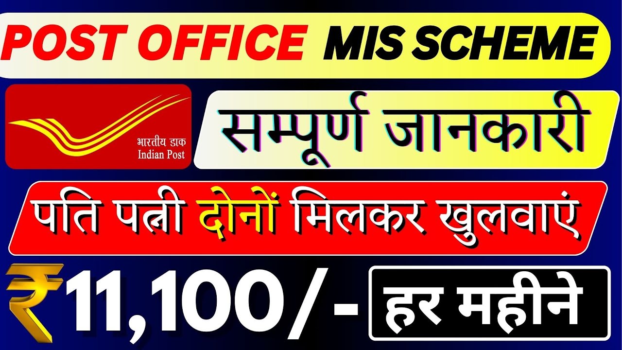 POST OFFICE (MIS) Monthly Income Plan | Post Office Interest Rates MIS ...