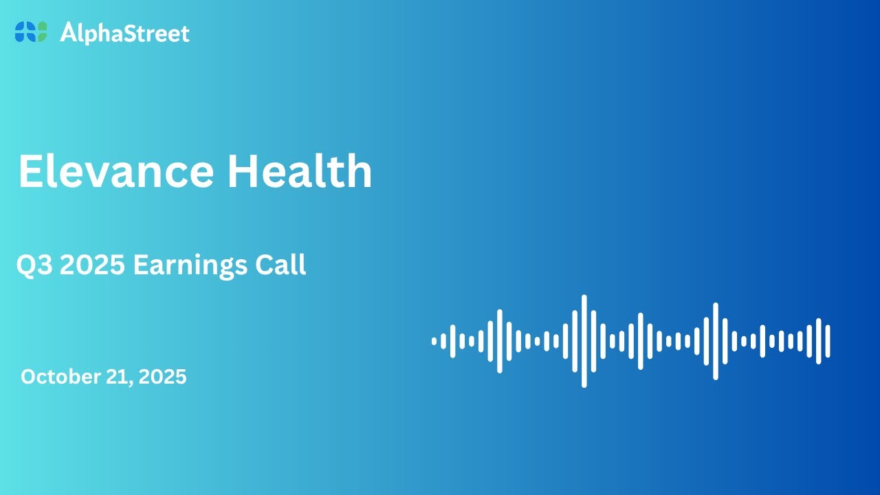 ELV Stock | Elevance Health Inc Q3 2025 Earnings Call - YouTube