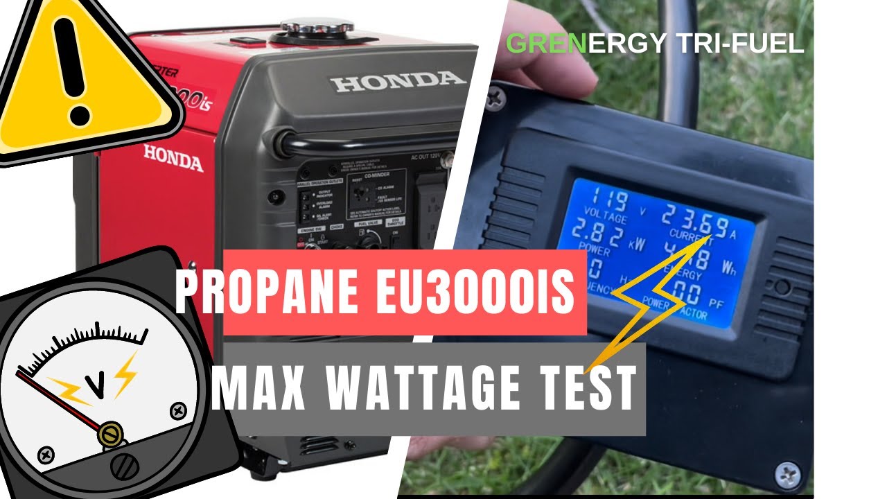 Honda EU3000is / EU30is Generator Propane Conversion Kit - Max Wattage ...