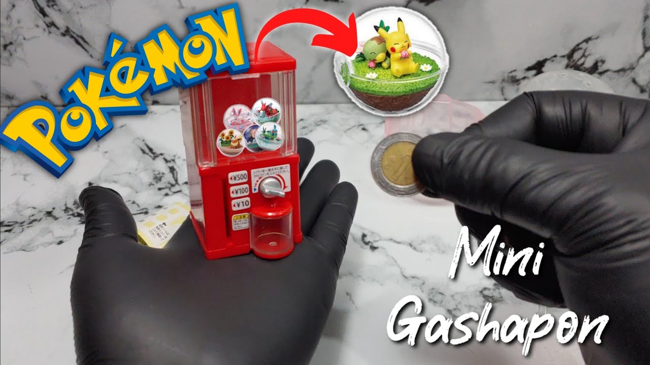 Mini Gashapon Pokémon ! Miniature Capsule Toy - YouTube