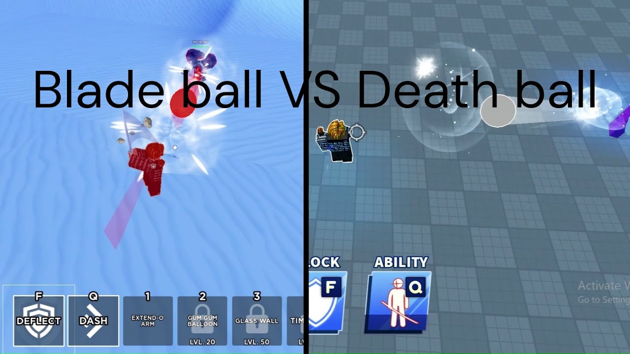 Death ball VS blade ball (clash) #roblox #bladeball #deathball - YouTube